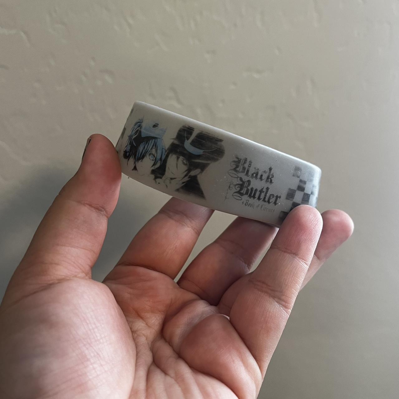 Black butler book of circus rubber bracelet !! See... | Depop