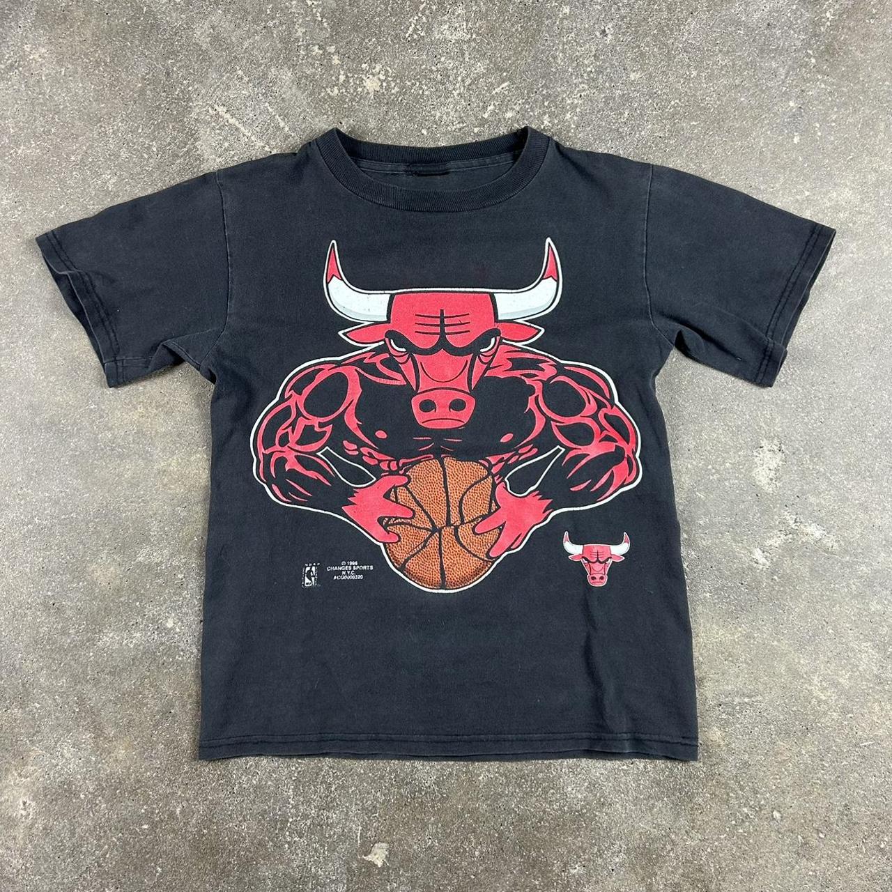 vintage 90s 1996 chicago bulls championship tee... - Depop