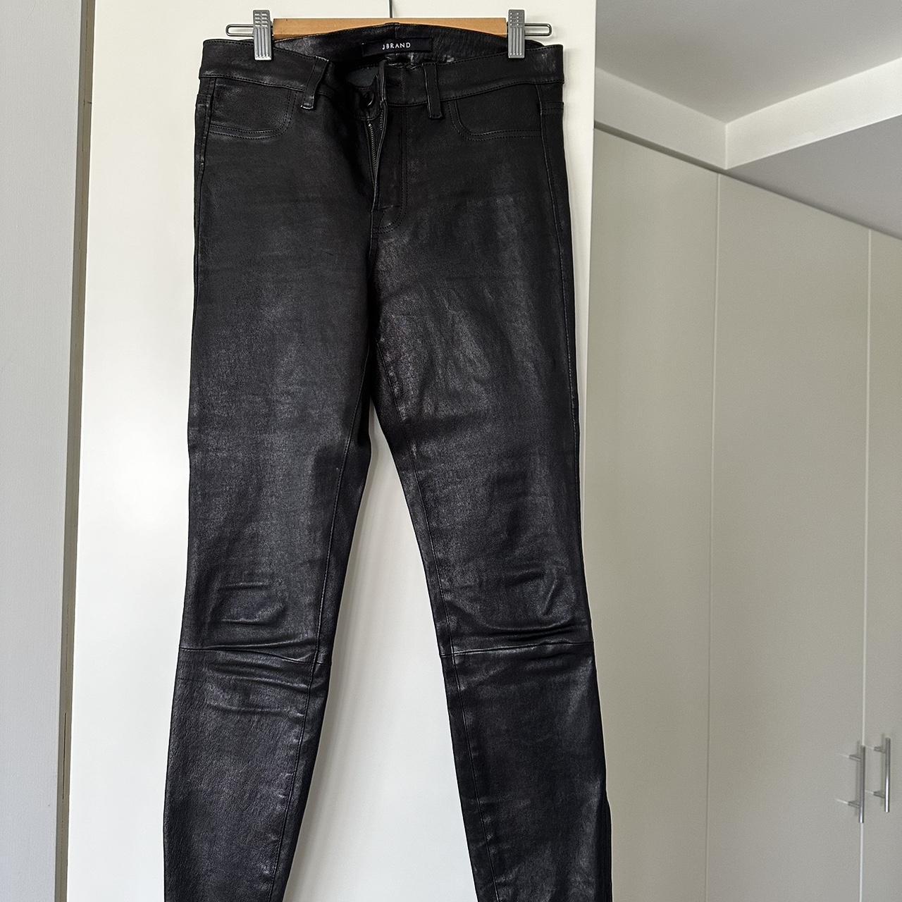 J BRAND Leather Skinny Size 27 Minor mark on 1... - Depop