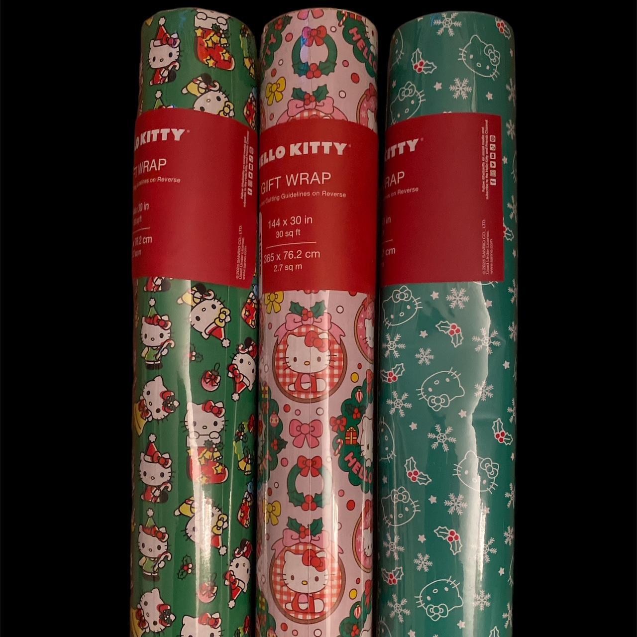 Bundle of 3 Hello Kitty Wrapping Paper 🎄♥️ ⭐️ brand... - Depop