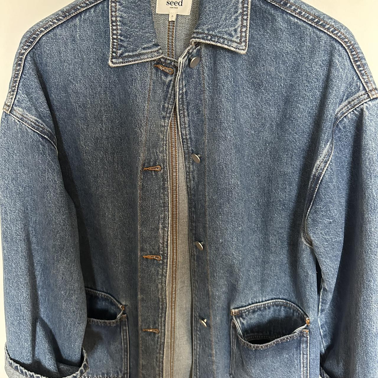 Repop as doesn’t suit me. Seed denim jacket in size... - Depop