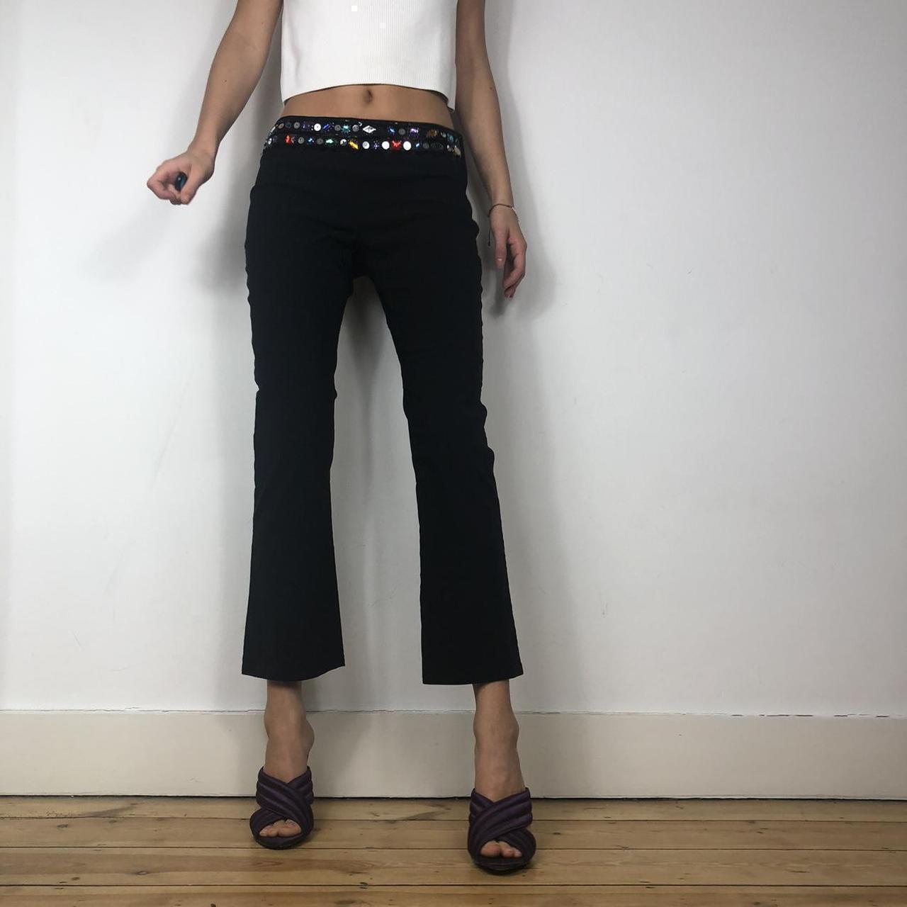 Vintage white label Topshop 3/4 length capri pants... | Depop