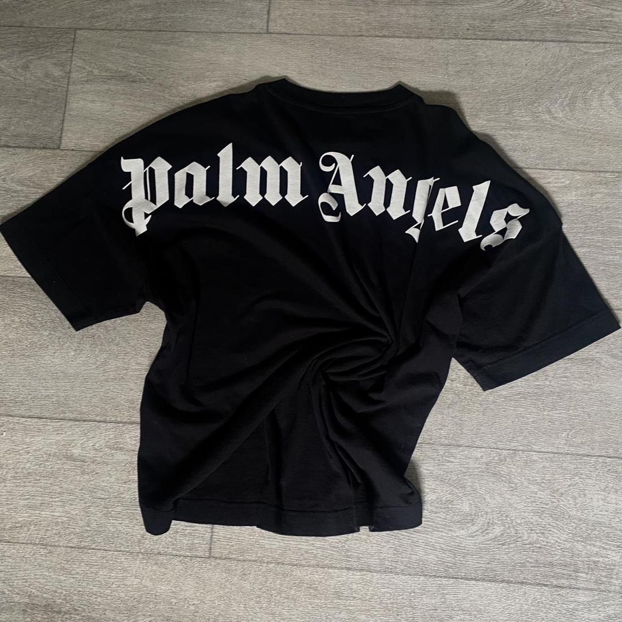 Palm Angels Men's Black T-shirt | Depop