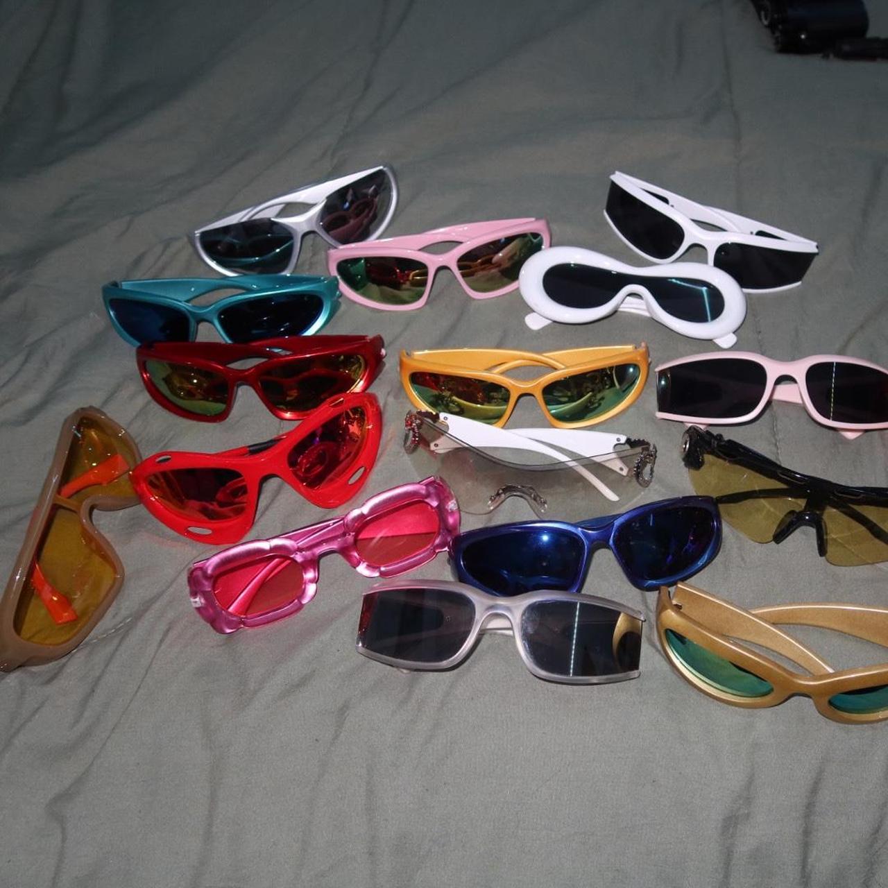 (11) sunglasses different styles all unused unisex - Depop