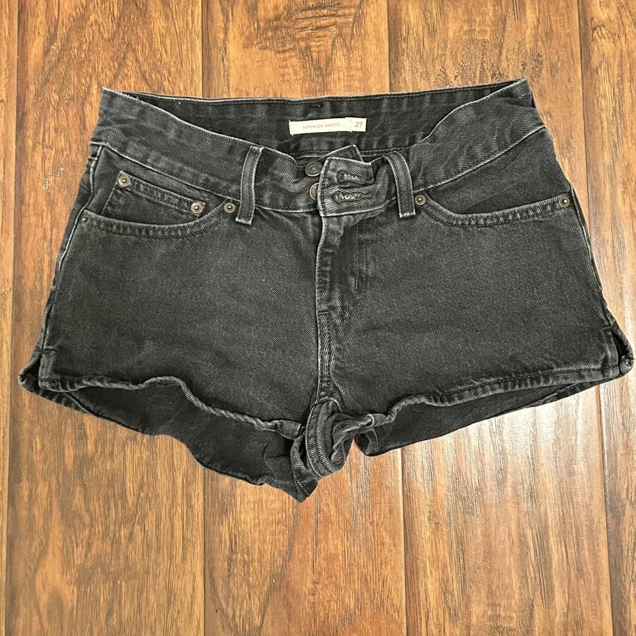 Levi’s 501 black denim shorts 🖤 Excellent condition... | Depop