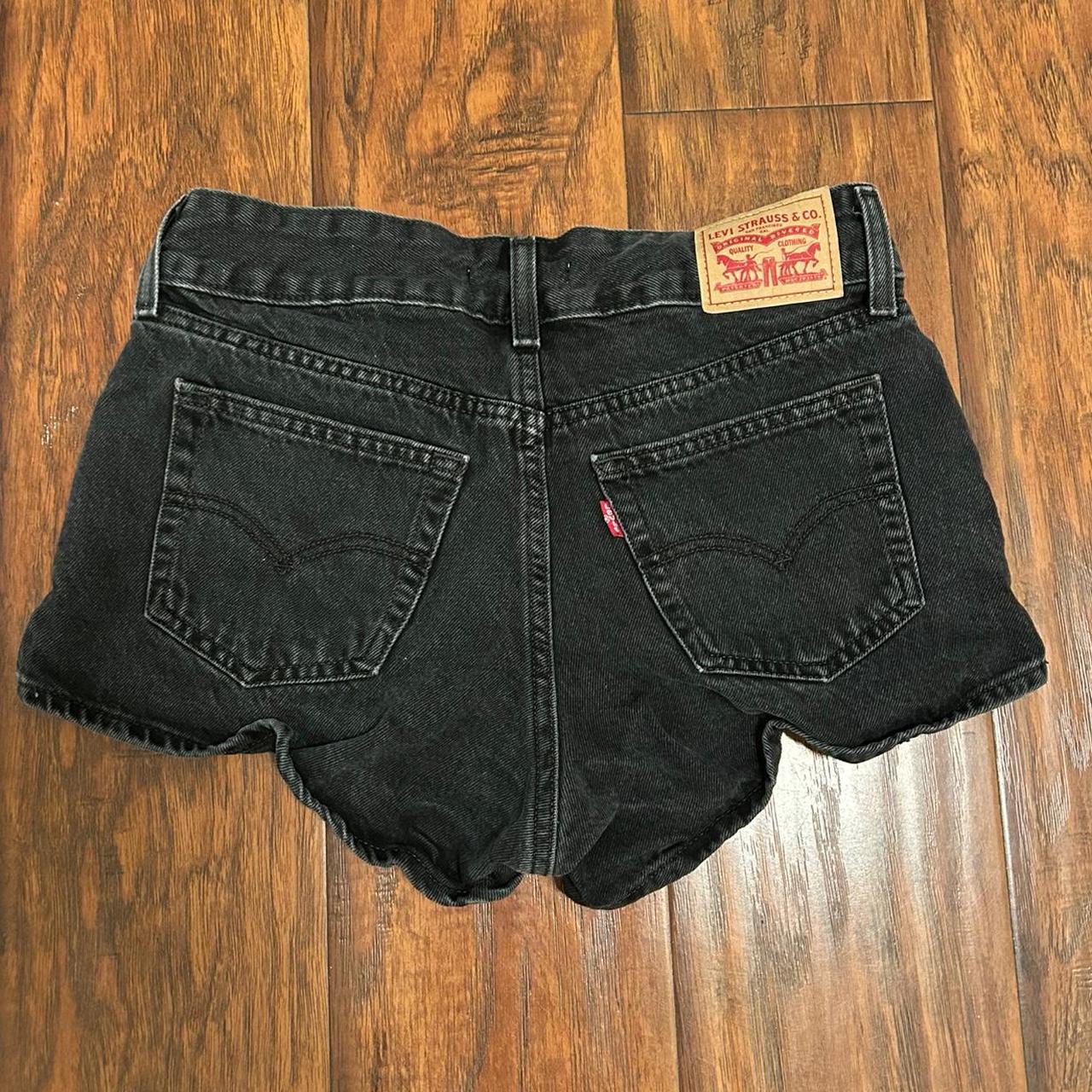 Levi’s 501 black denim shorts 🖤 Excellent condition... | Depop