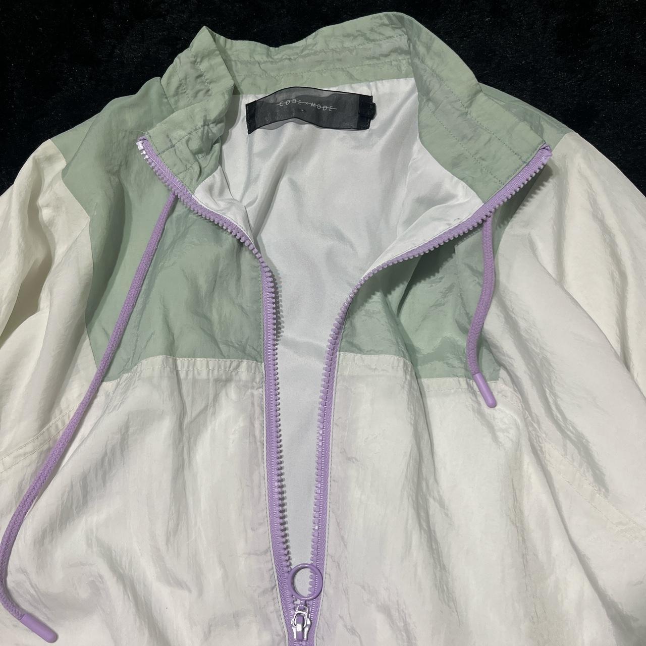 Women's Green and Purple Sweatshirt | Depop