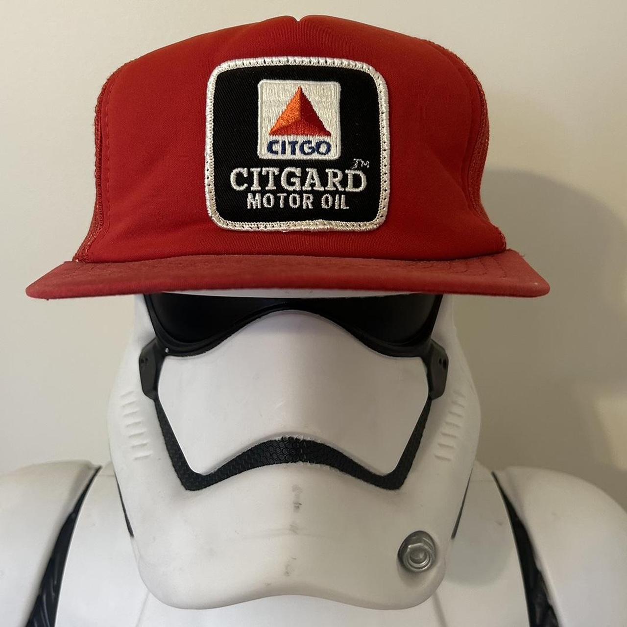 Vintage motor oil trucker hat racing #denim... - Depop