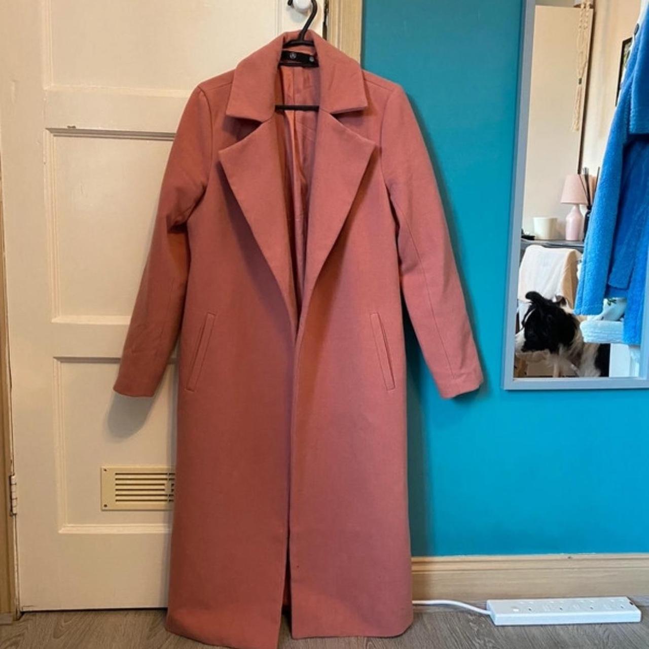 Missguided dusty pink duster longline smart coat. UK 8 - Depop