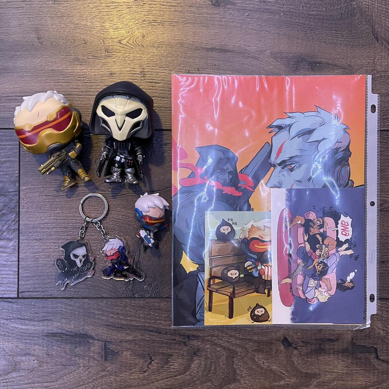 💀🔫 Overwatch: Reaper76 Soldier 76 Reaper Art Print... - Depop