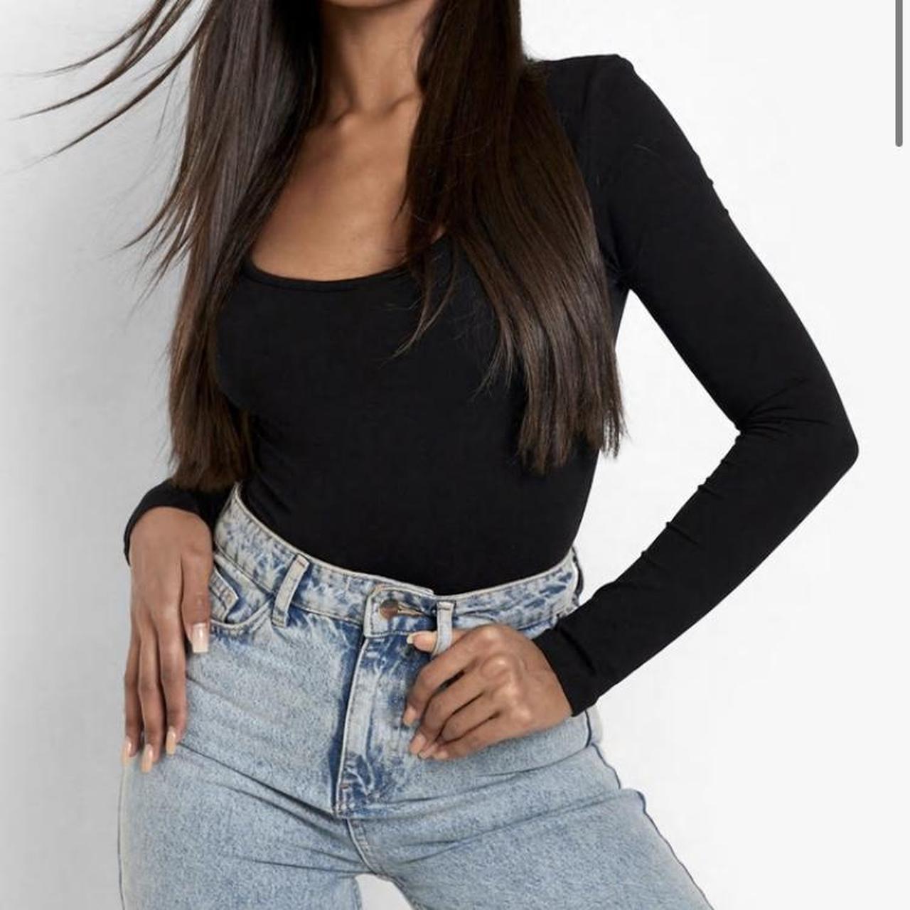 Boohoo Women's Black Bodysuit | Depop