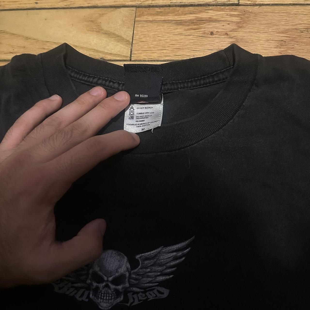 Vintage bullhead 90s skate shirt tribal grunge girl... - Depop