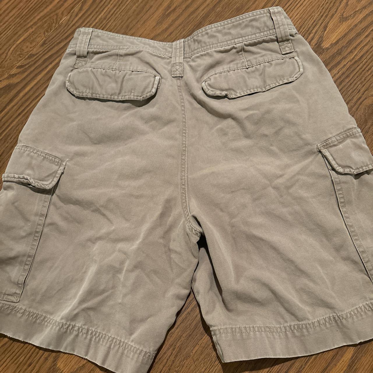 Tan cargo shorts from express. 31w #cargoshorts - Depop
