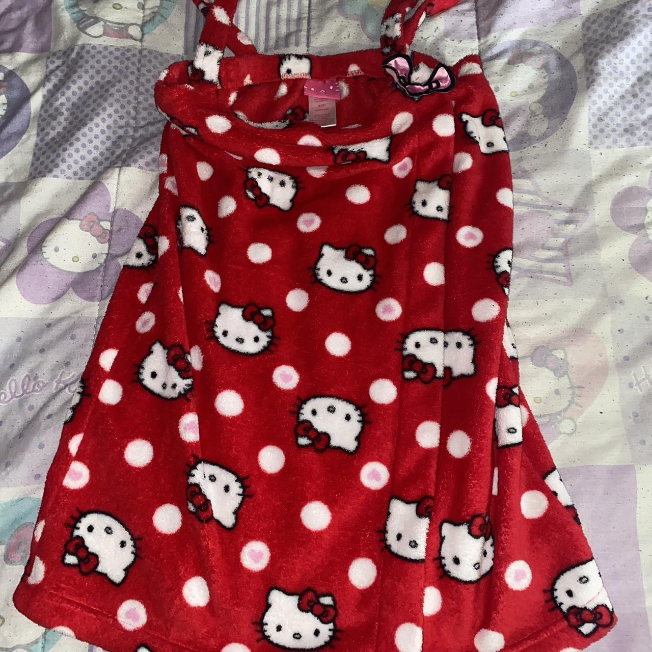 Hello Kitty Sleepwear🐱 ️size small in red, white&... - Depop