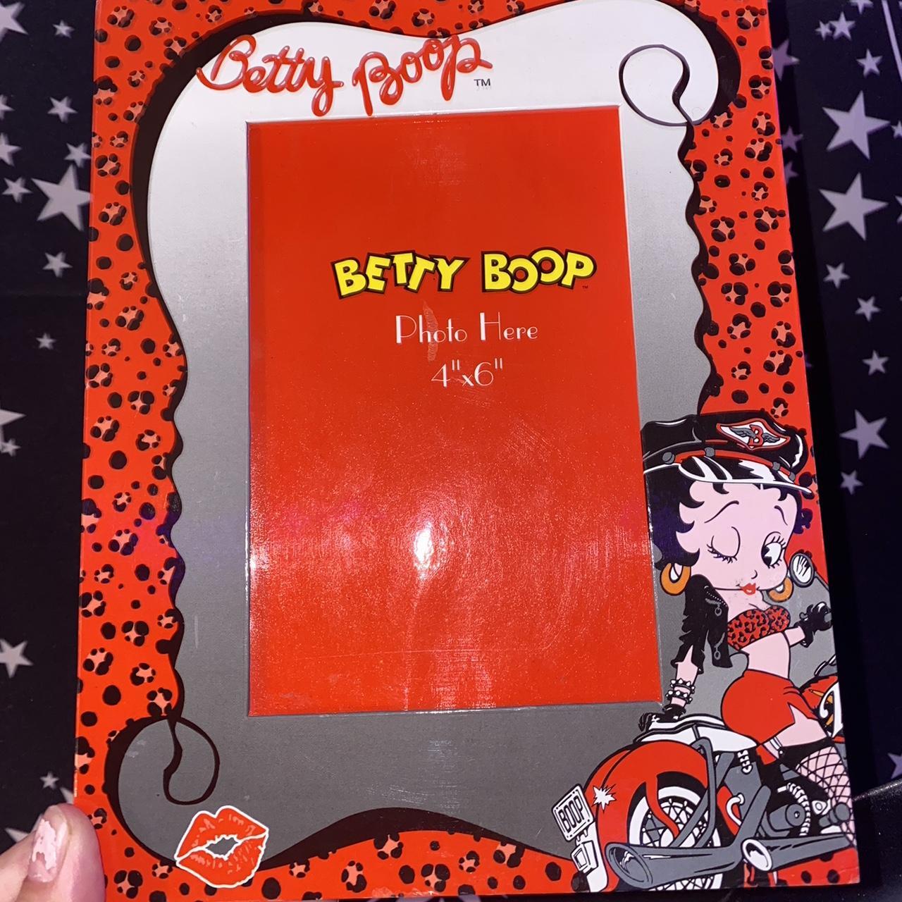 Vintage Y2K Betty Boop Picture Frame Biker girl and... - Depop