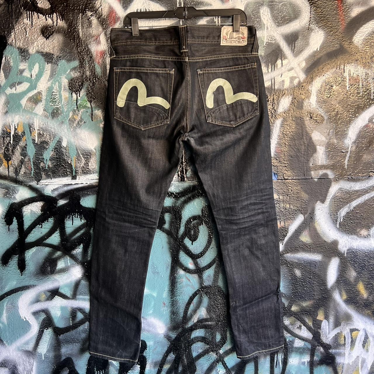 VINTAGE EVISU DENIM JEANS Size - W 32 / L 36 Any... - Depop