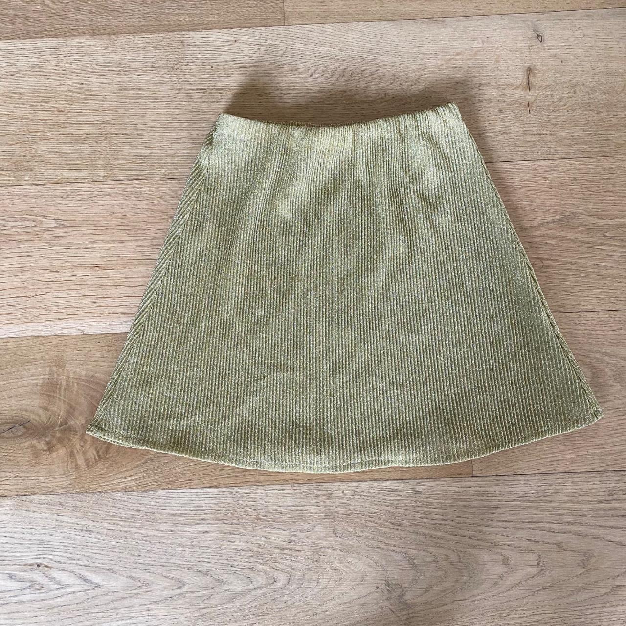 Verge Girl Womens Gold Skirt Depop