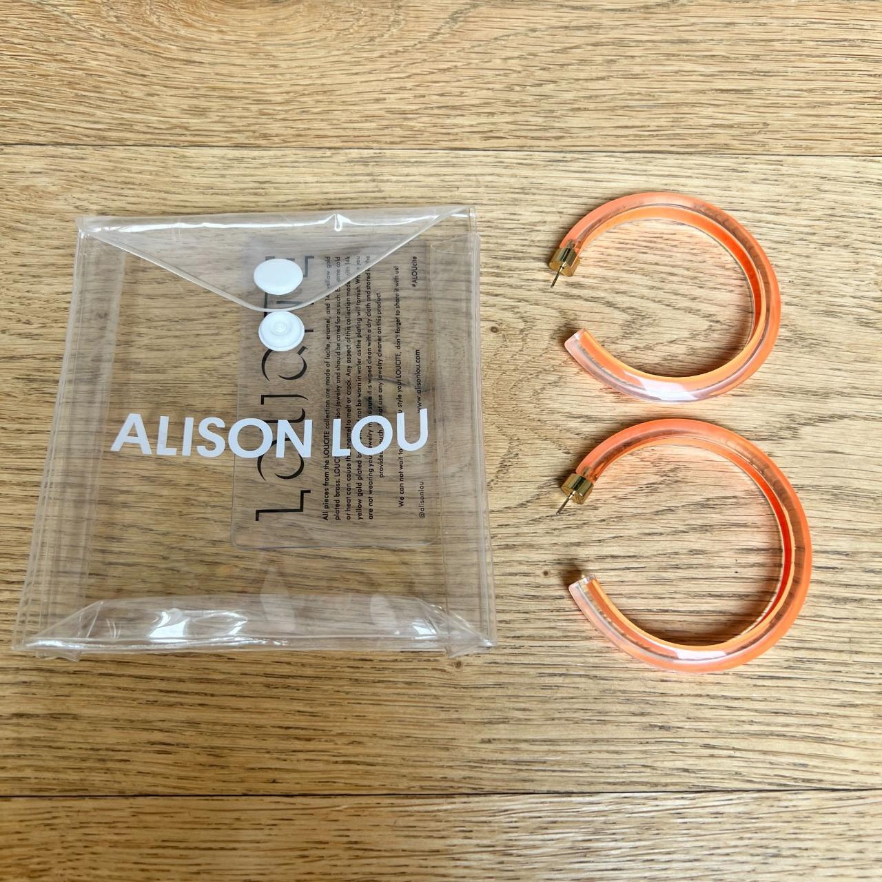 Alison Lou Jelly Hoop Earrings in Neon... - Depop