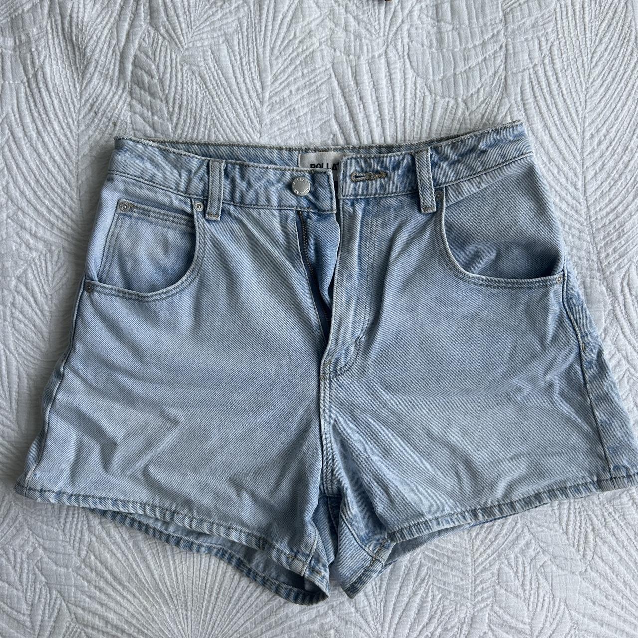 Selling my beloved rollas mirage denim shorts These... - Depop