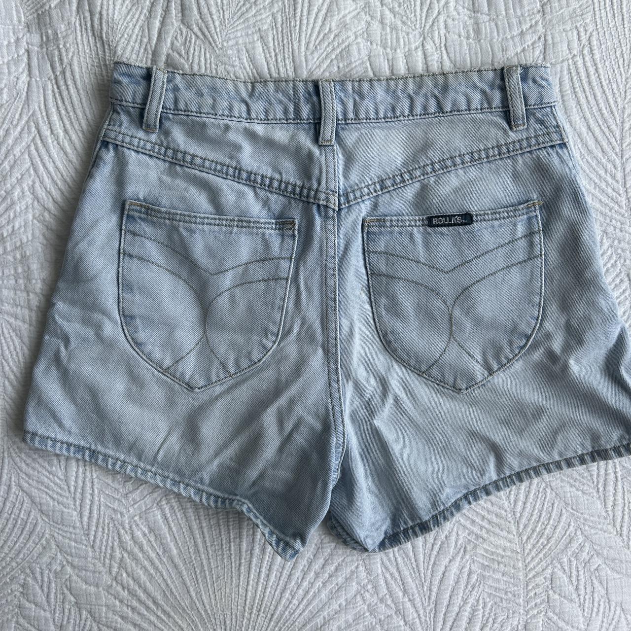 Selling my beloved rollas mirage denim shorts These... - Depop