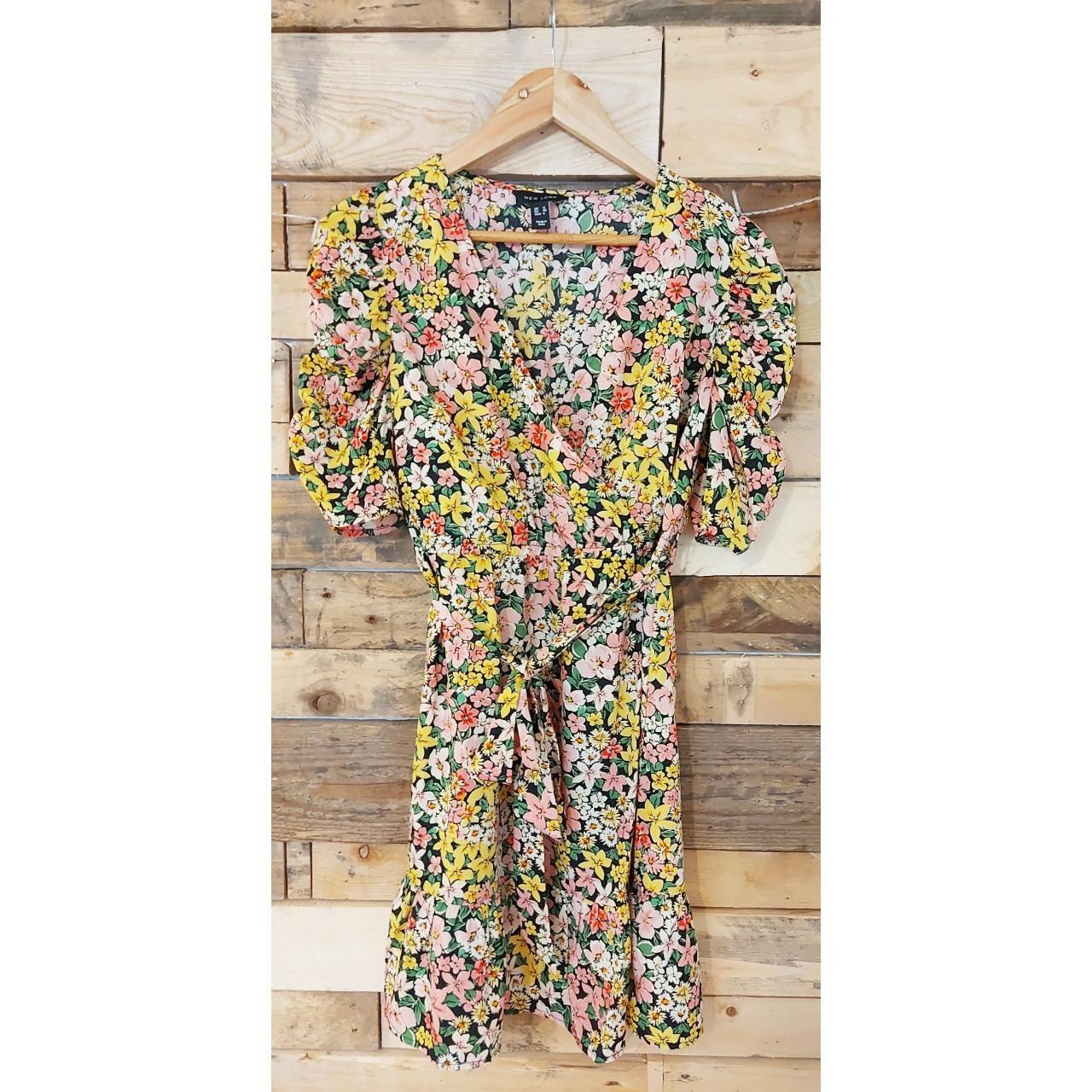 Pretty floral silky feel summer dress. Gorgeous... - Depop