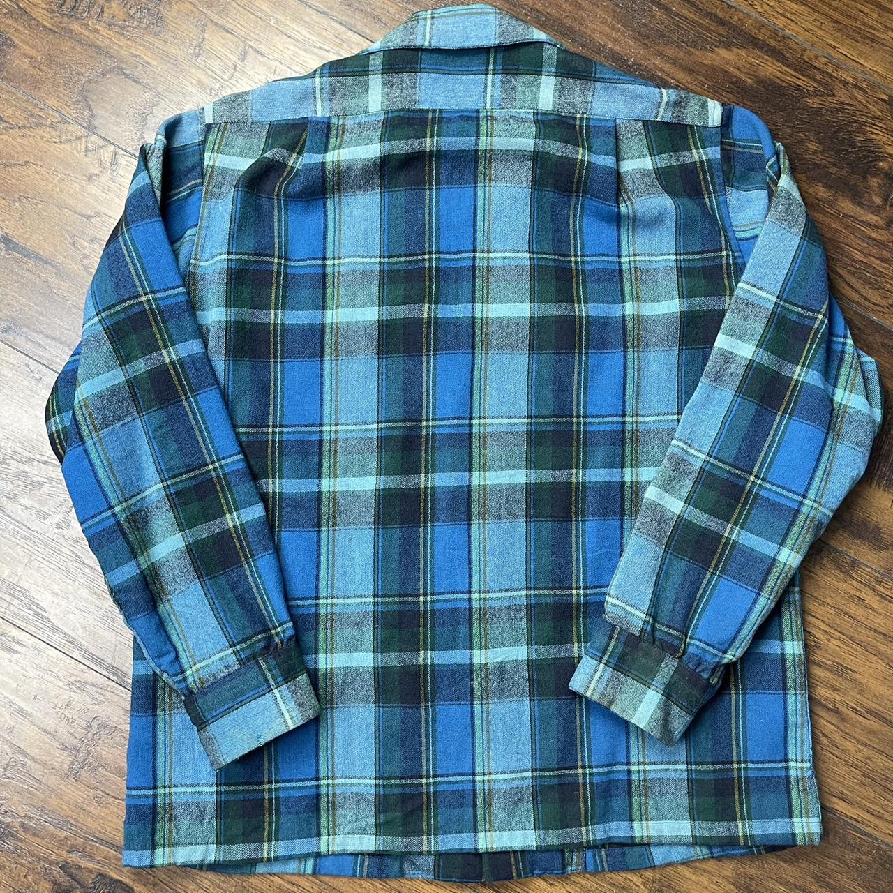 Pendleton Men's Blue Shirt | Depop