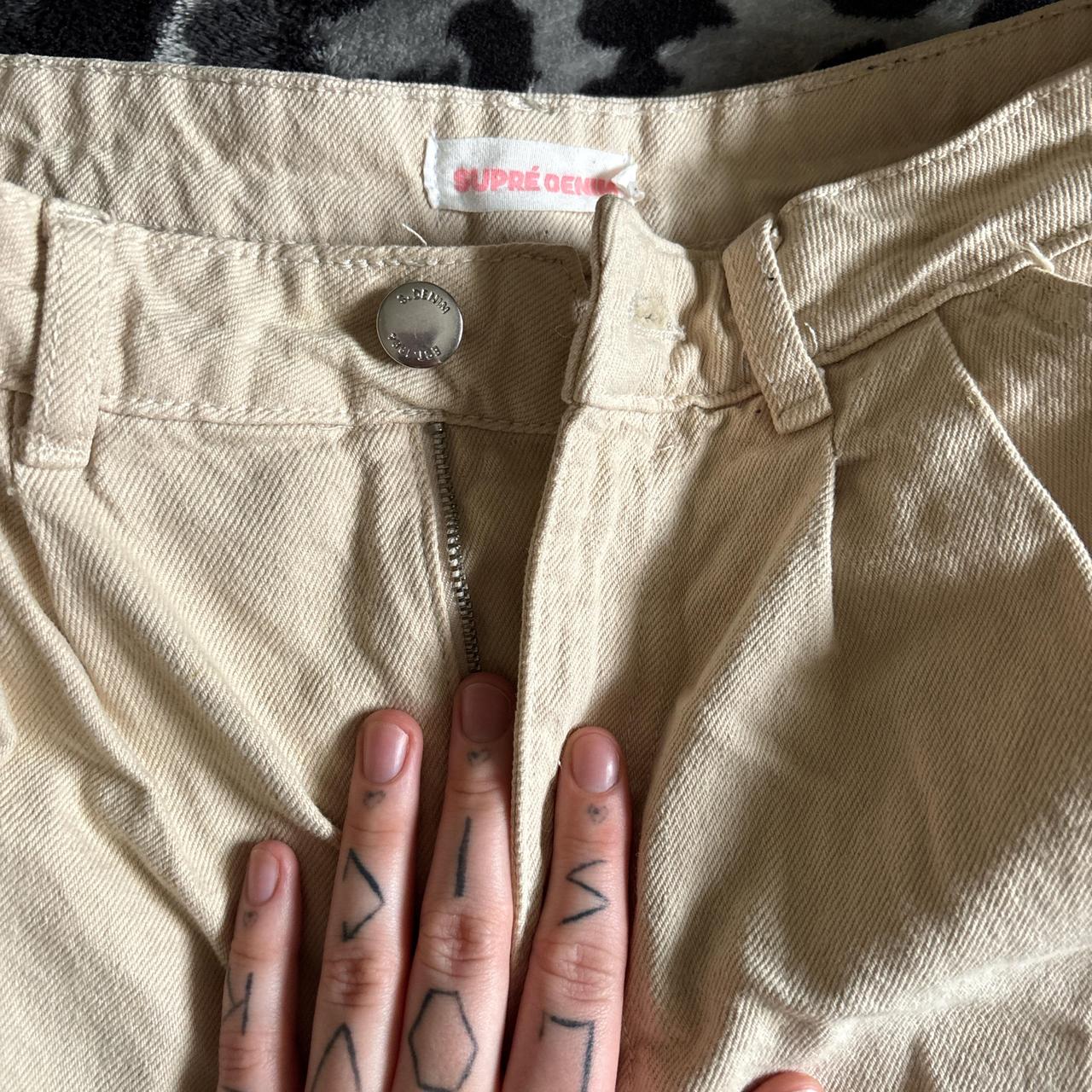 SUPRE BEIGE SHORTS - purchased second hand but look... - Depop