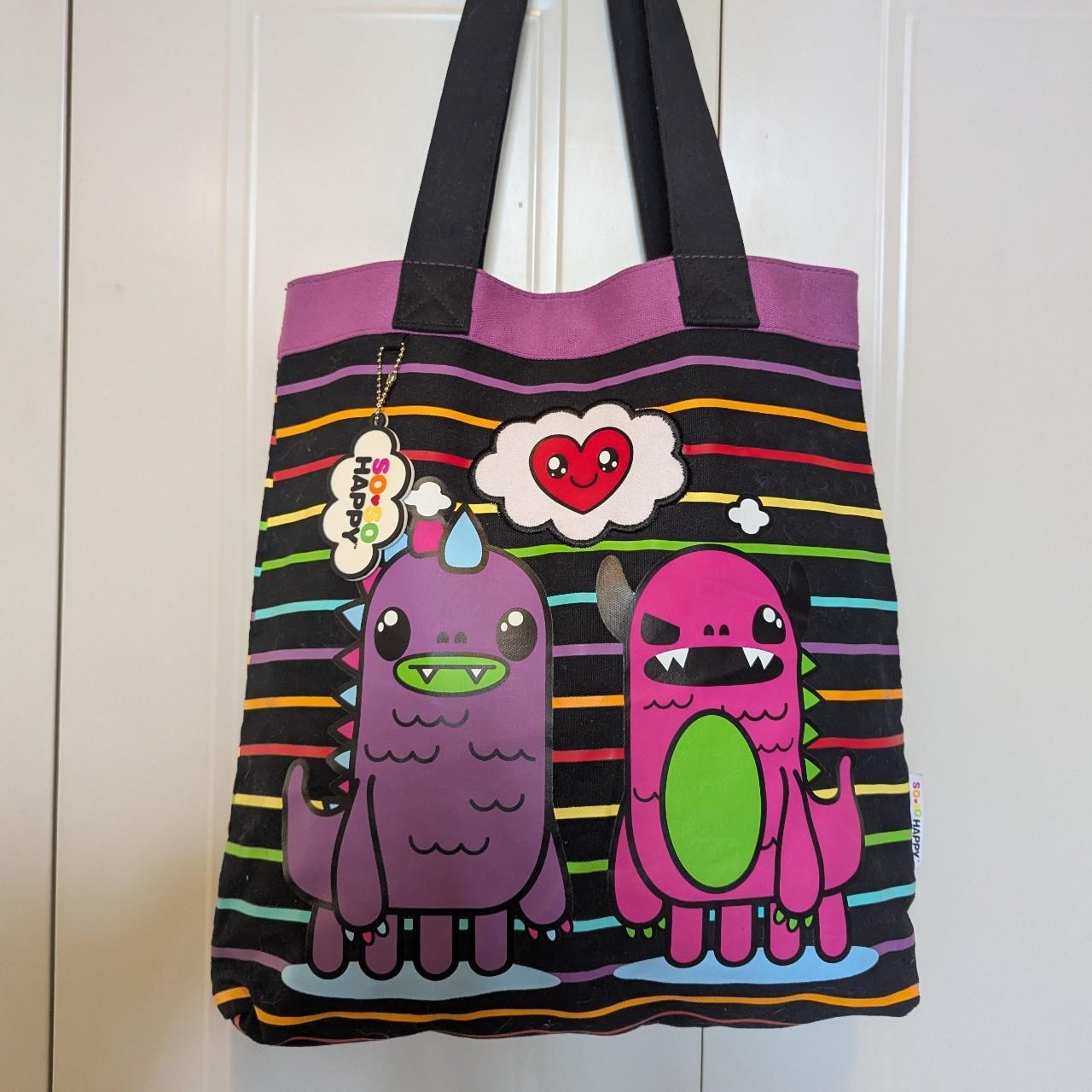 So So Happy Monster Tote bag. The ultimate bag to... | Depop