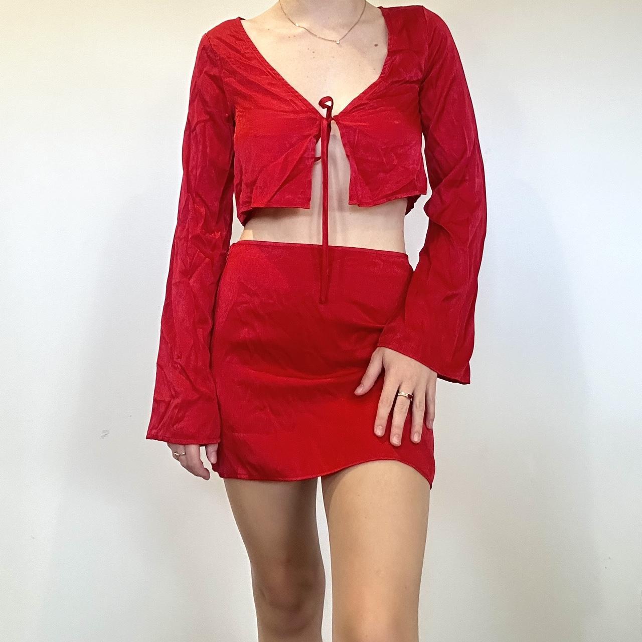 alice in the eve red set never been worn top and... - Depop