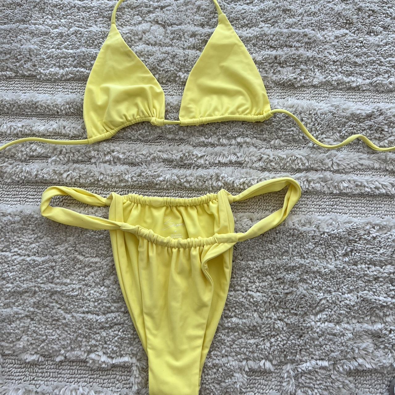 Bamba swim yellow bikini set RRP $188 Some signs of... - Depop