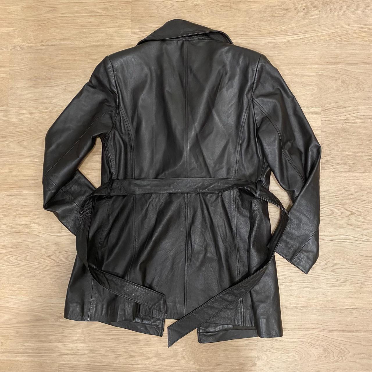 Moda International Brown Genuine Leather Jacket Size... - Depop