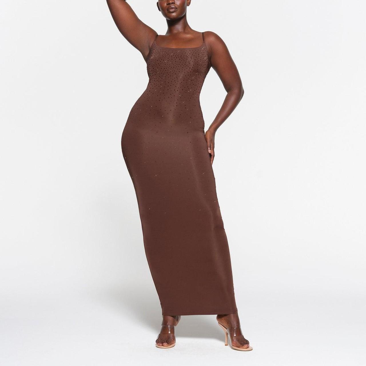 Skims x Swarovski / Jelly Sheer Cami Dress in... - Depop