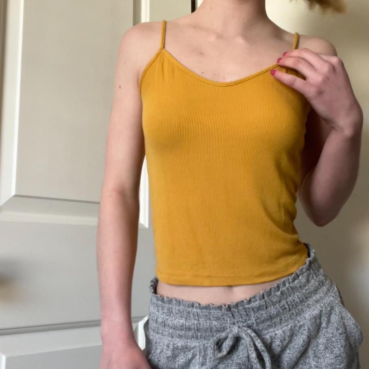 Mustard Tank Top • Brand Popular 21 • Size Medium... - Depop