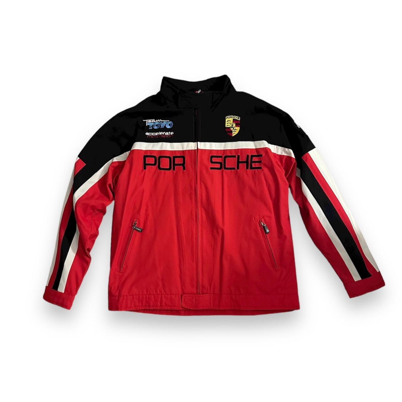 Vintage unisex Porsche Zipper Racing Jacket tag... - Depop