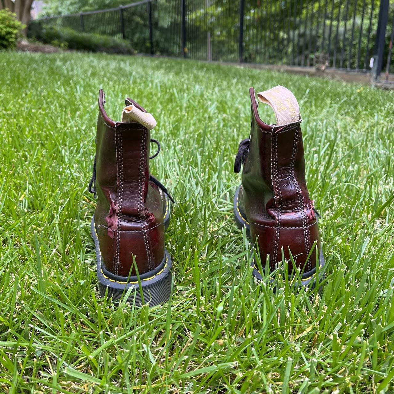 Authentic burgundy Doc Marten boots US Women’s size... - Depop