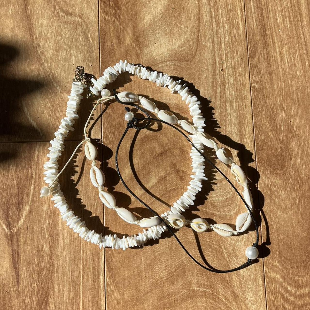 Vsco girl style summer shell necklace bundle ⭐️US... - Depop