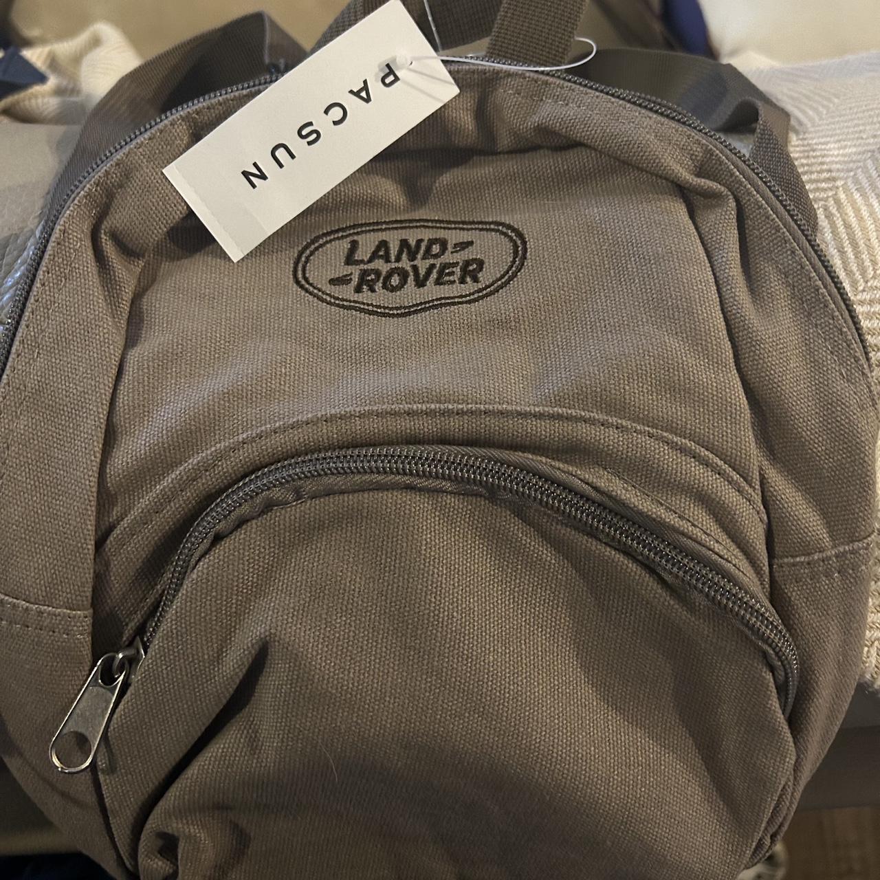 brown mini land rover backpack unused - Depop