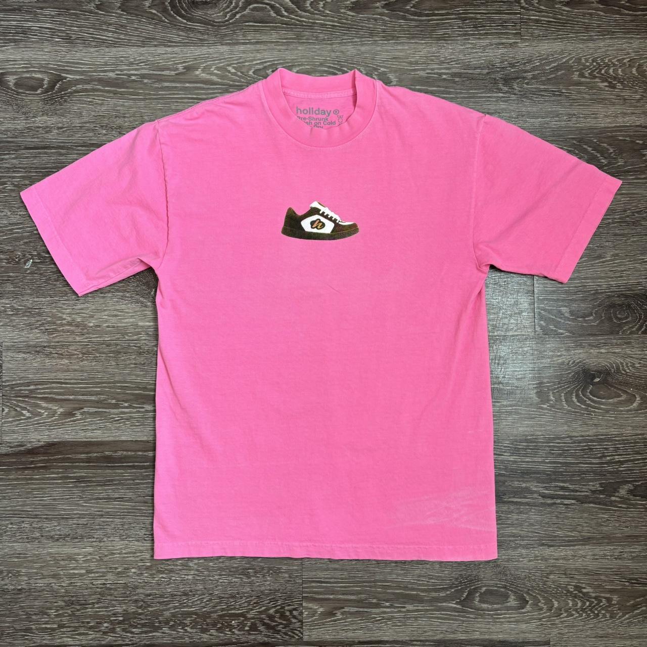 HOLIDAY BRAND RAMBO PINK TEE Perfect Condition no... - Depop