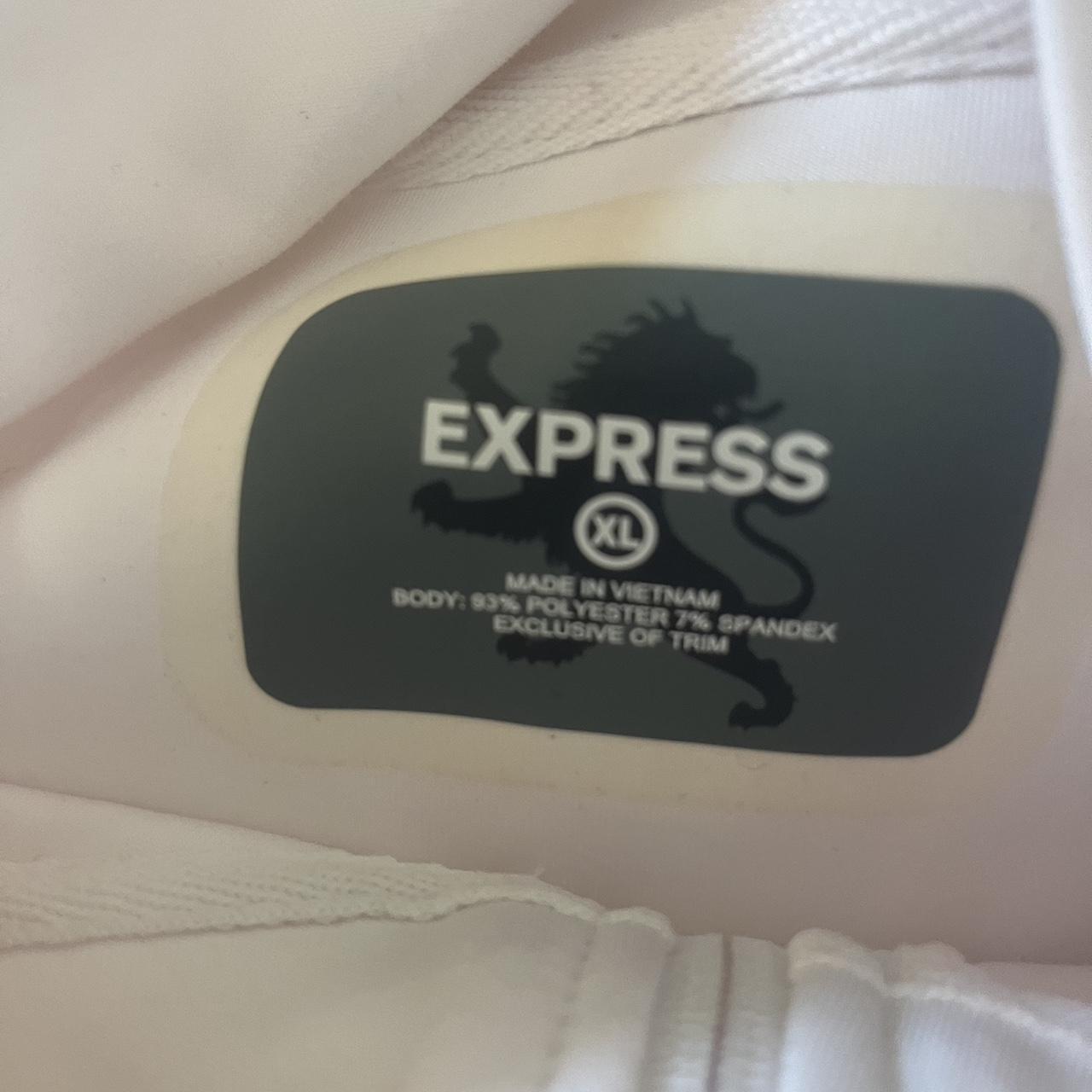 Express Men's Red and White Jacket | Depop