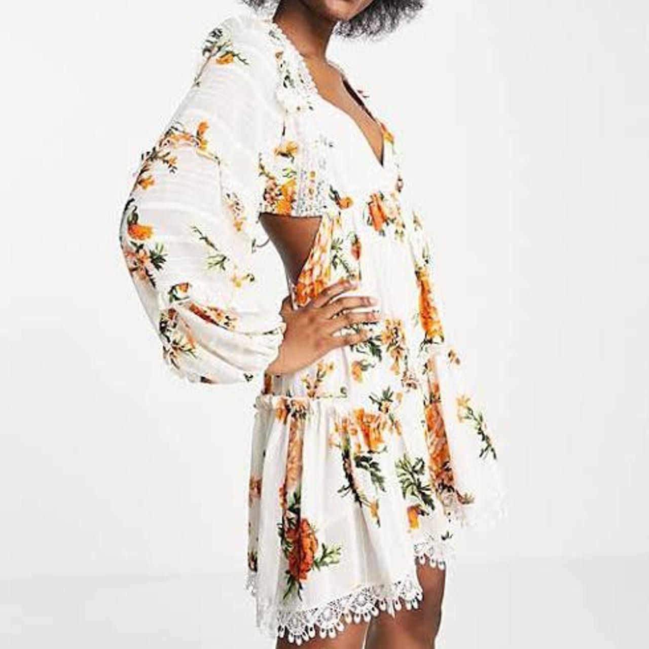 Asos floral dress - never worn and sold out. RRP $120 | Depop