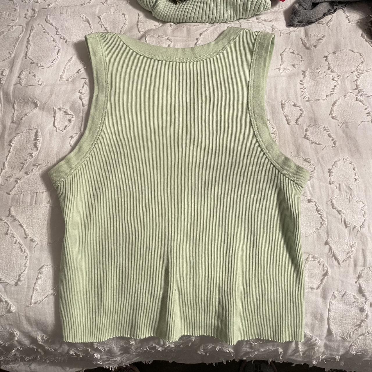 Brandy lime green ribbed tank never worn! Price 15 - Depop
