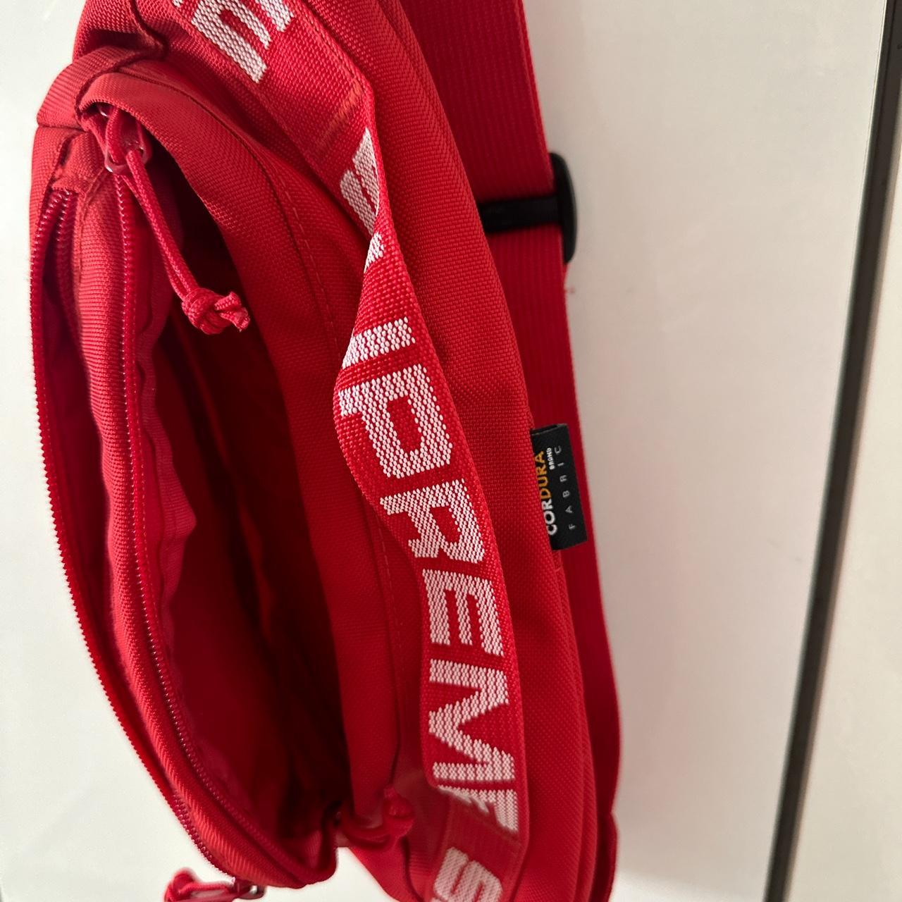 Supreme red bum bag. Never used. Excellent... - Depop