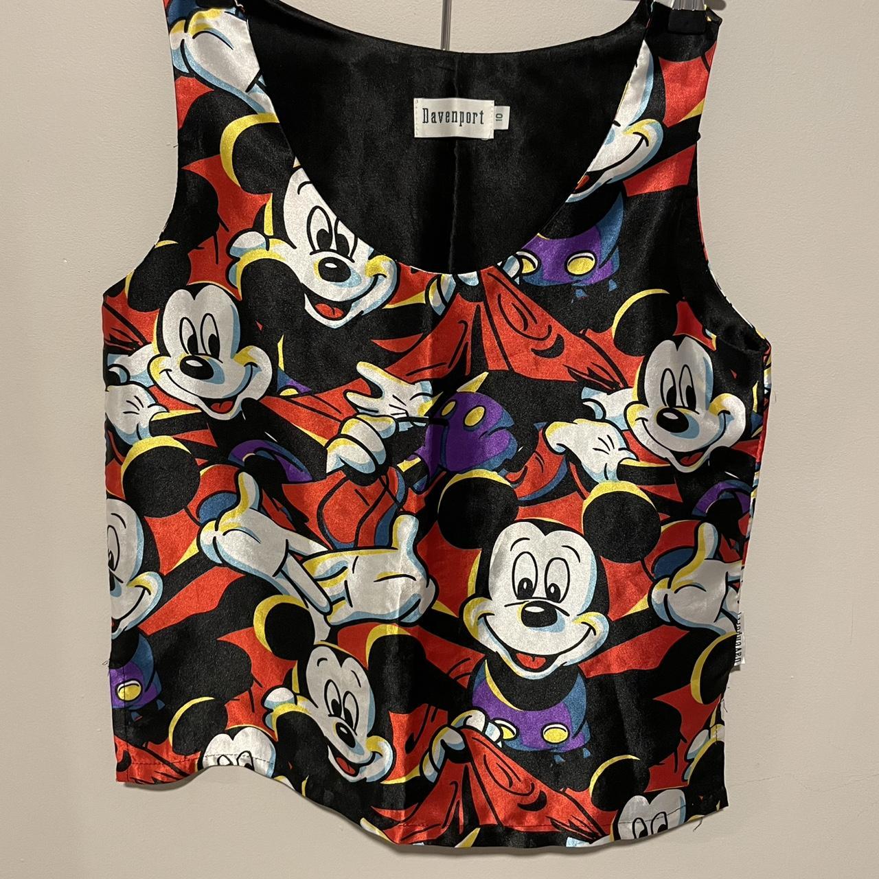 Vintage DAVENPORT Mickey Mouse tank top with... | Depop