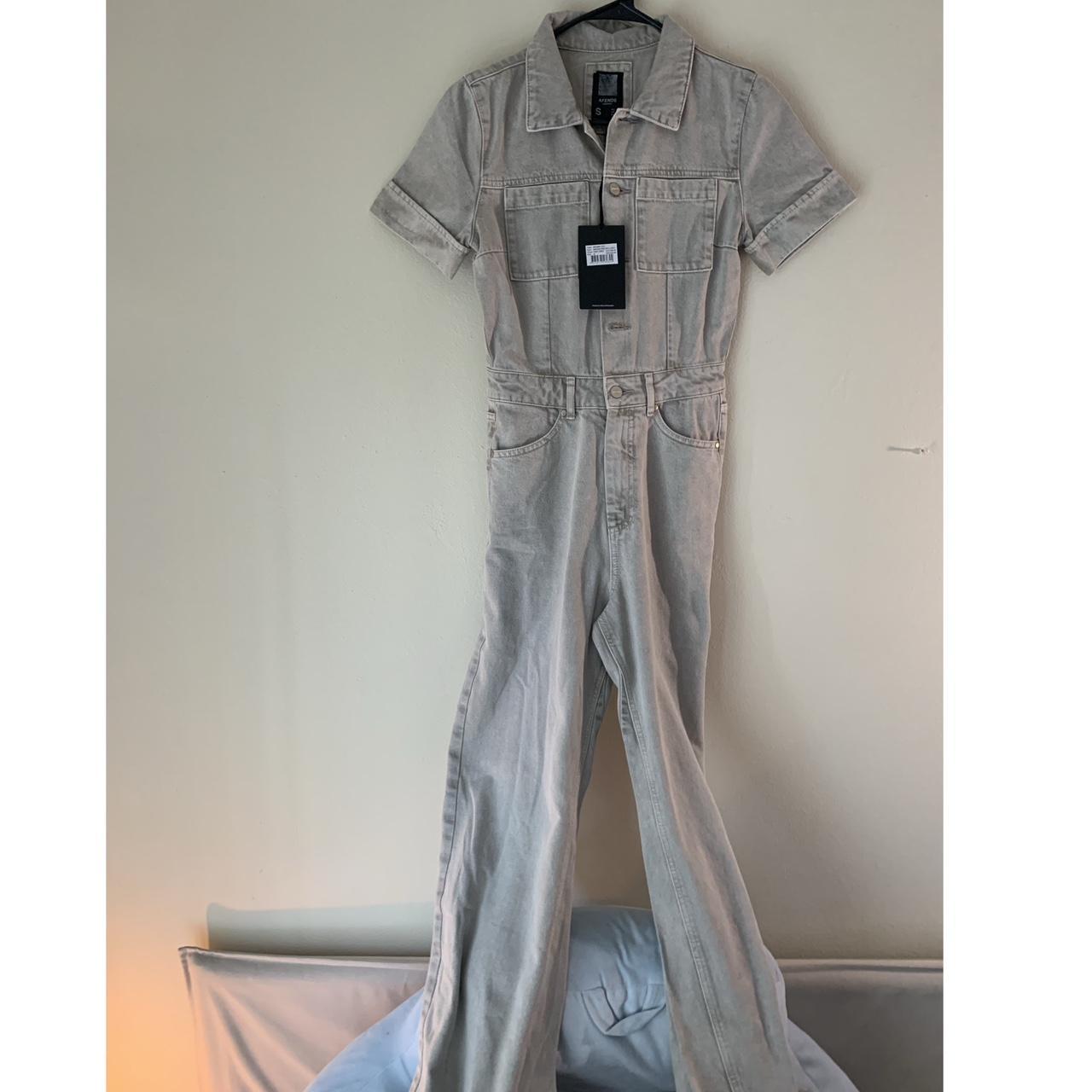 Afends Grey jumpsuit - Depop
