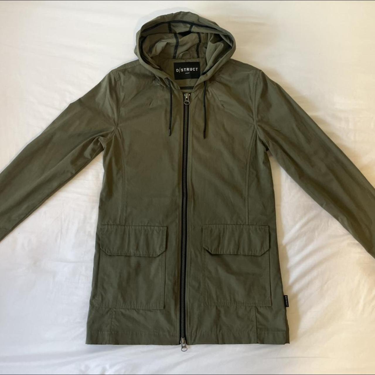 D/STRUCT OVERSIZED KHAKI PARKA JACKET D/STRUCT... - Depop