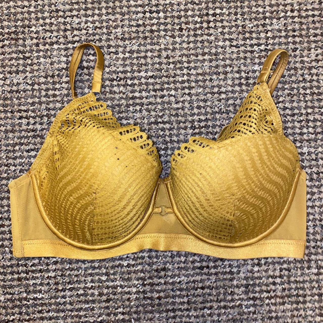 Women's Yellow Bra | Depop