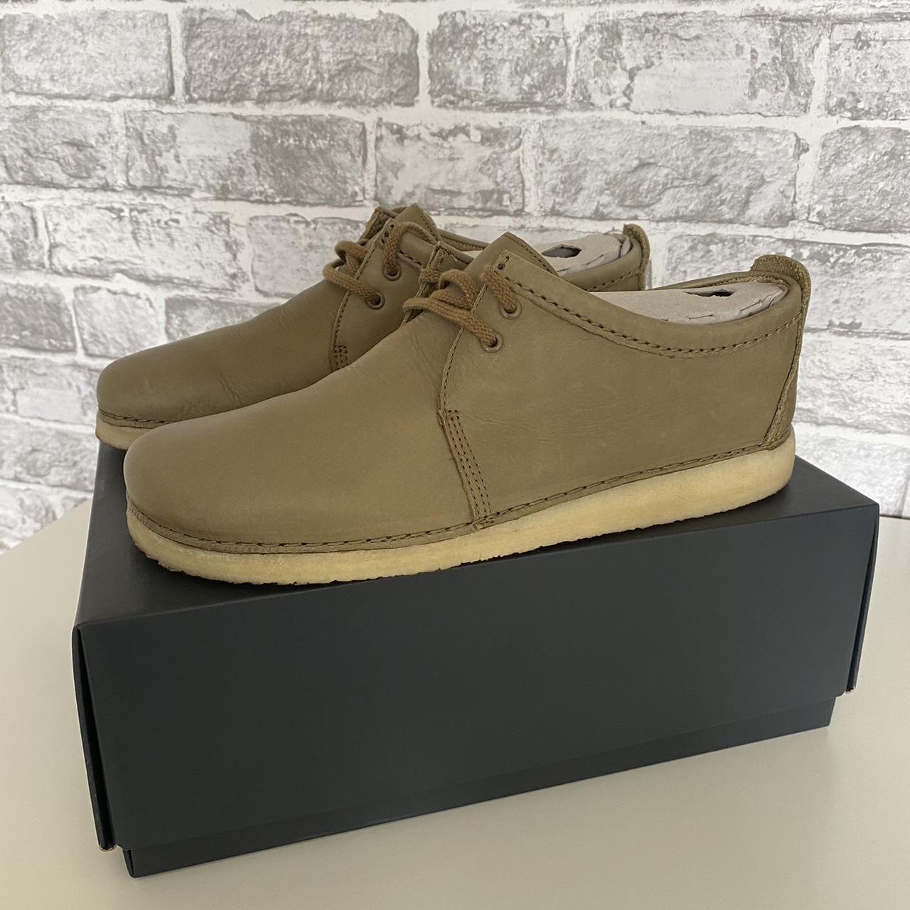 Clarks ashton olive store
