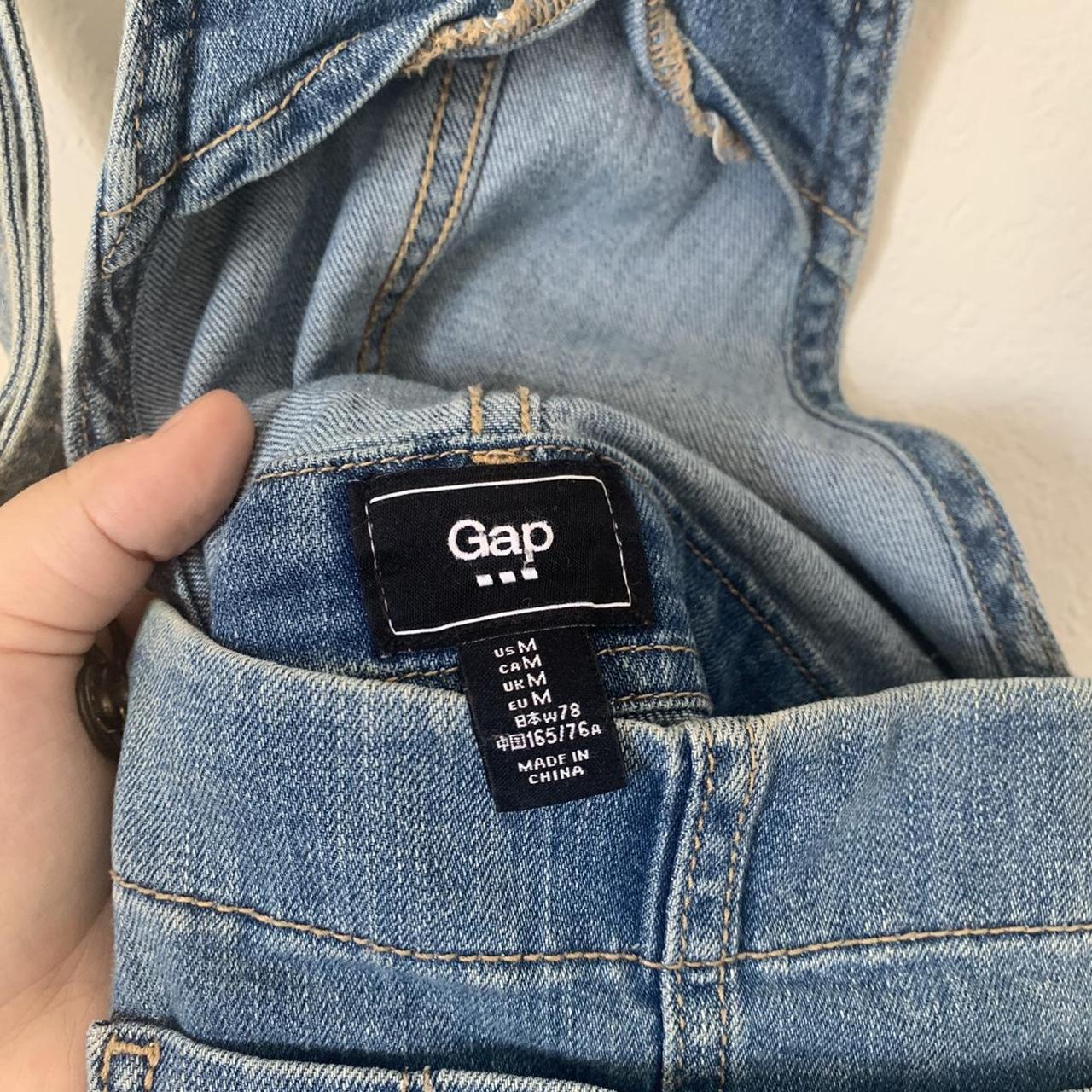 Gap short denim overalls Great condition Size... - Depop