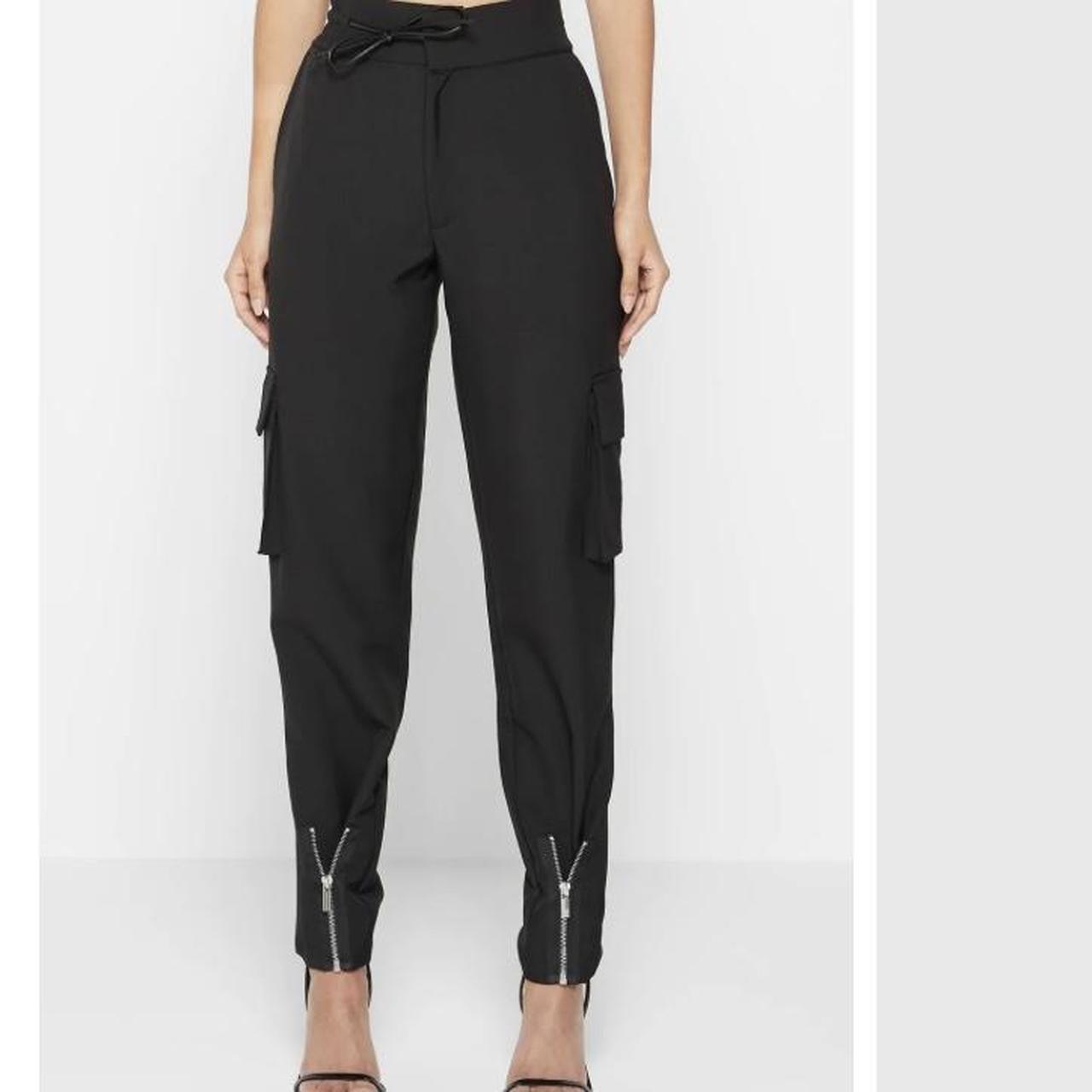 Trousers With Zip Detail - Depop