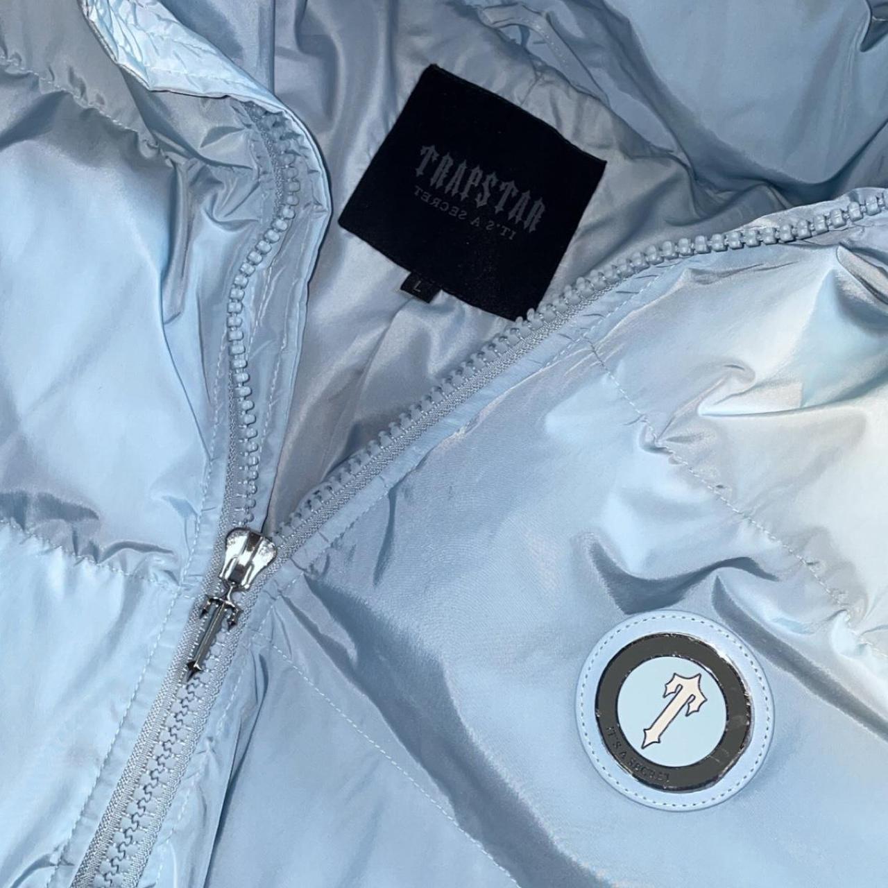 Trapstar ice blue puffer jacket Size large, worn... | Depop